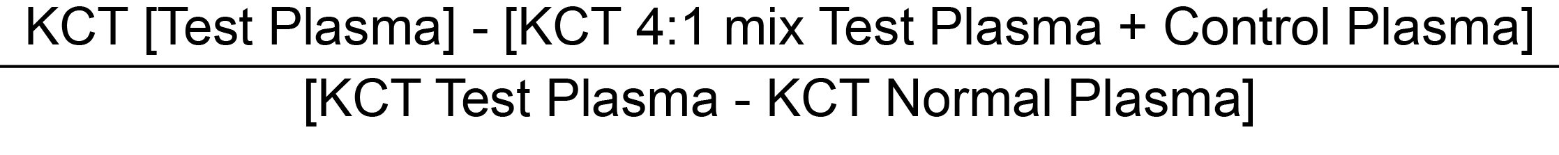Kaolin Clotting Time [KCT]